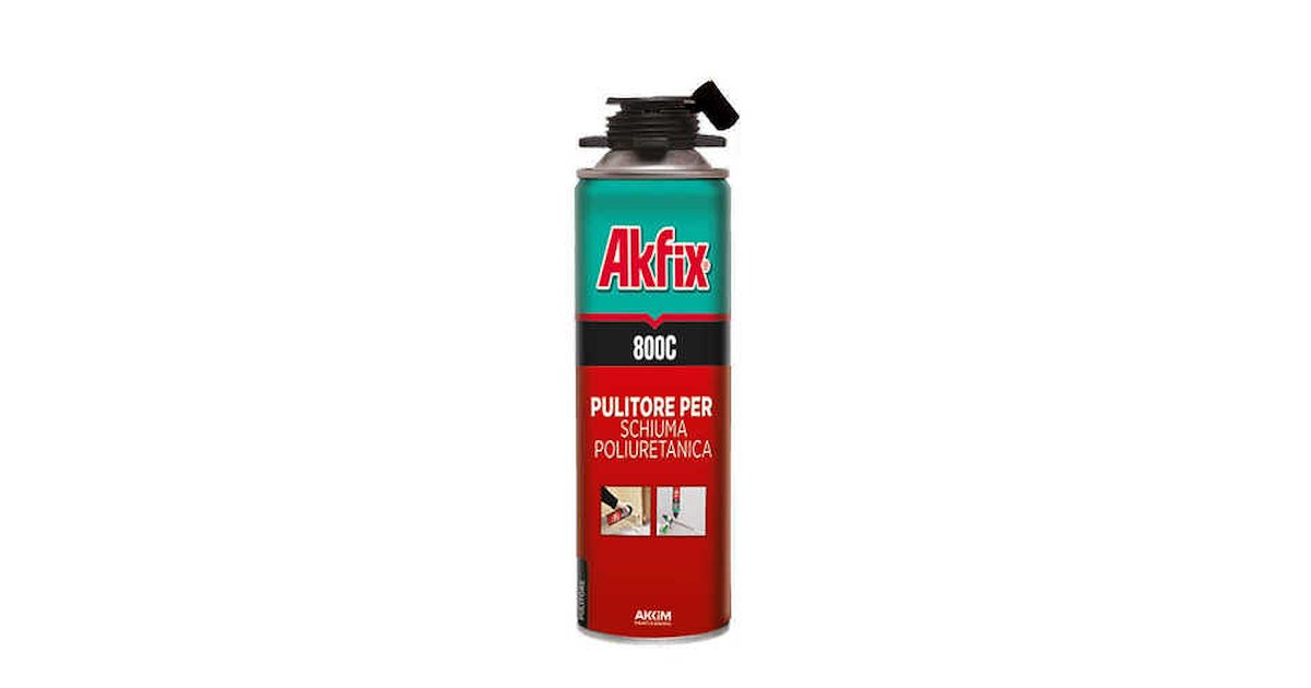 AKFIX 800C PULITORE PER SCHIUMA POLIURETANICA 500 ML | Schiume, Tasselli E Guaine / AKFIX 800C ...