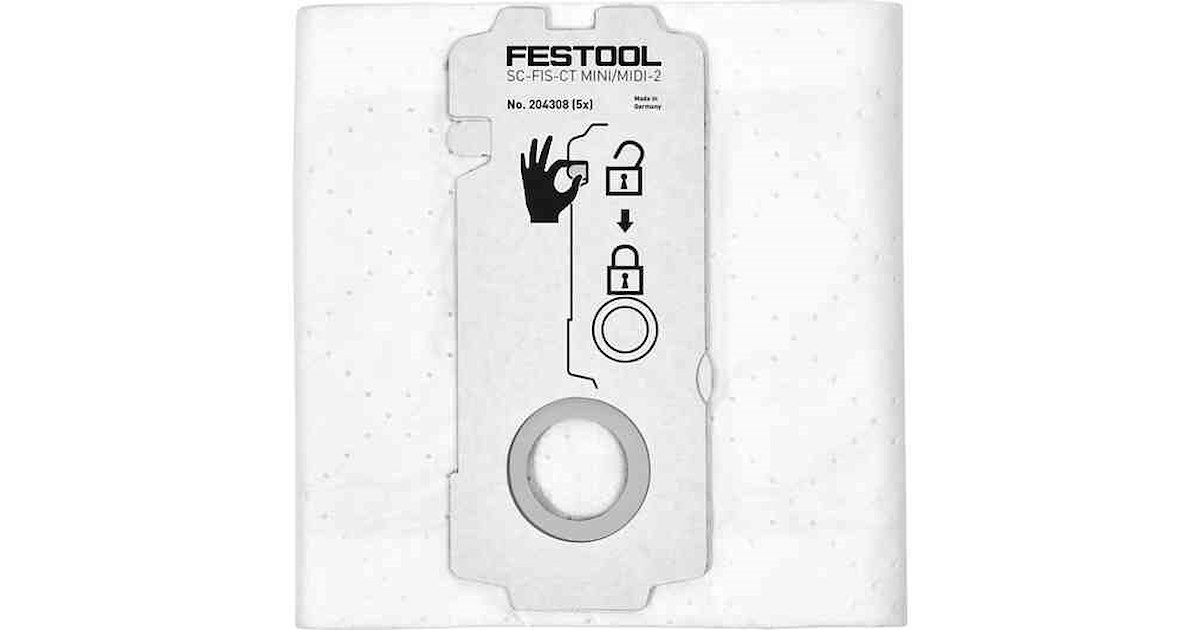 204308 SACCHETTO FILTRO SELF CLEAN MINI/MIDI-2/5/CT15 | Festool ...