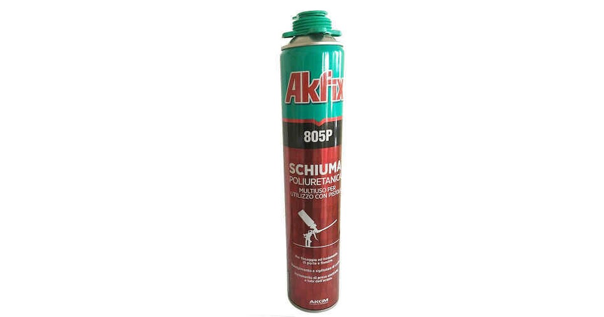 SCHIUMA POLIURETANICA 805C PER PISTOLA AKFIX 750 ML | Schiume, Tasselli E Guaine / SCHIUMA ...